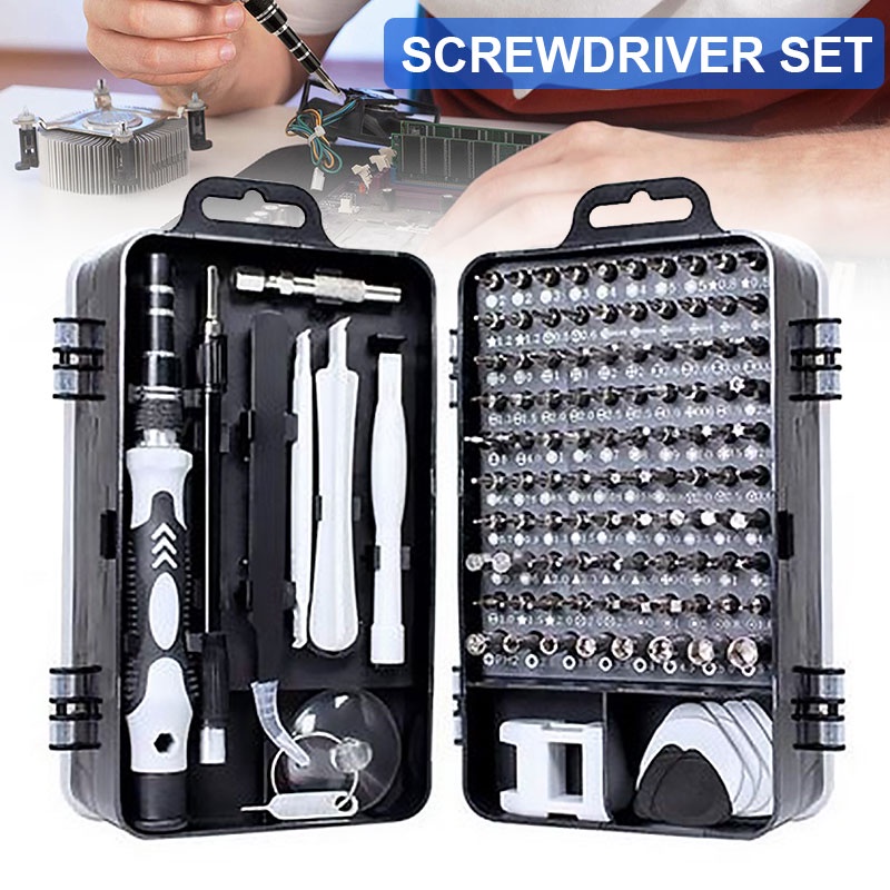 115 in 1 Precision Screwdriver Set For Phone Repair Kit Magnetic Bits ...