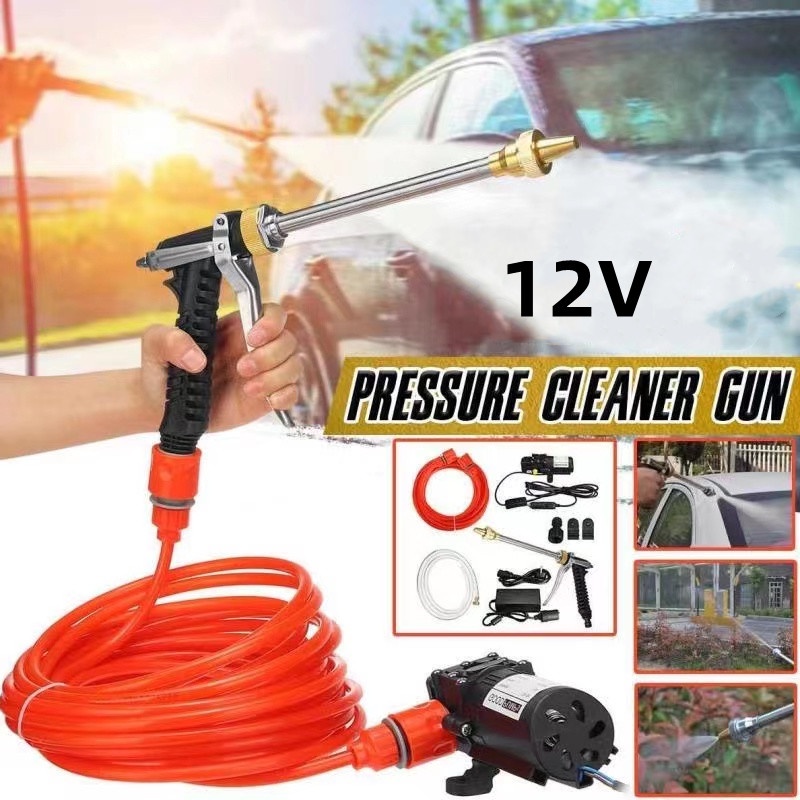 Pump Accessories 130PSI 12V 100W Household Car Wash Pump, Portable High ...