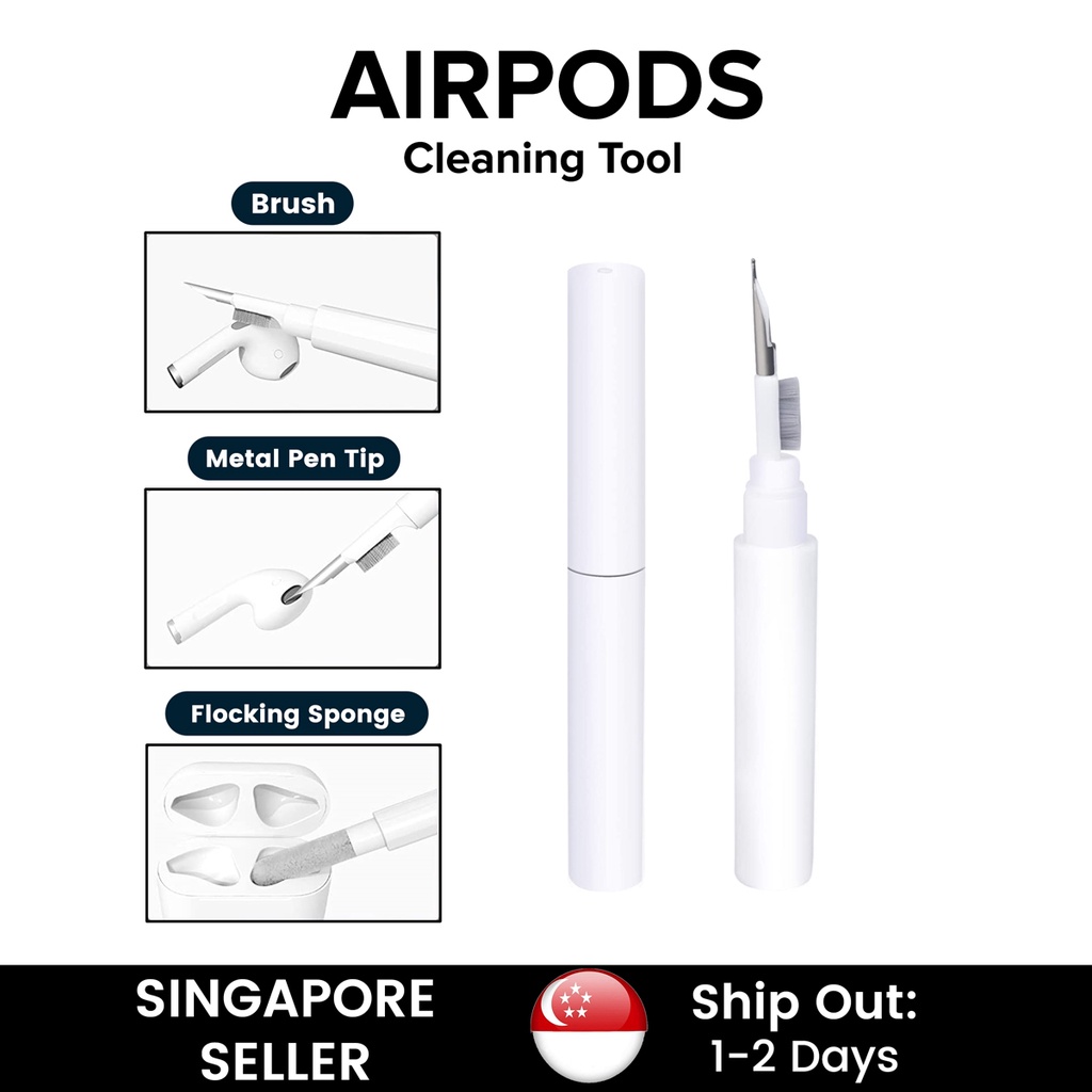 [SG] AirPods Cleaning Tool - Multi-Function Pen Tip with Brush and ...