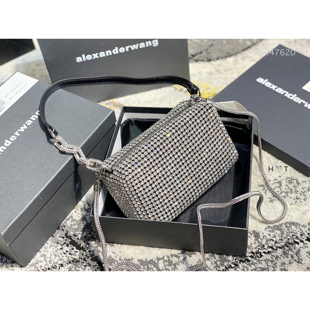 Bling ice bag Size 19 full box with shoulder strap, crossbody bag, free ...