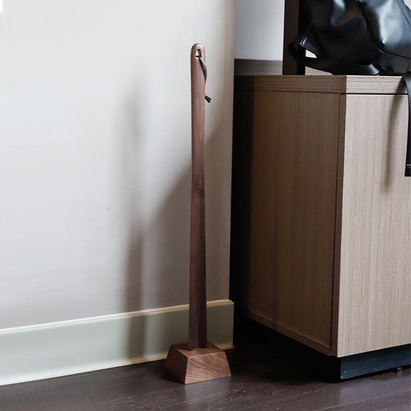 [Super Long Shoehorn] Solid Wooden Long-handled Shoe Chopper Black ...