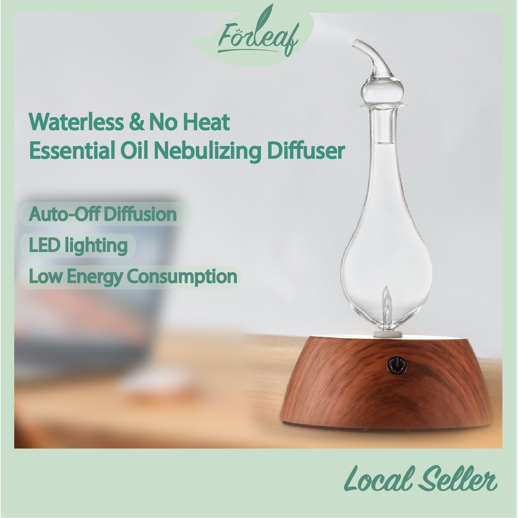 Forleaf Nebulizer Diffuser Waterless Pure Nebulizing Essential Oil ...