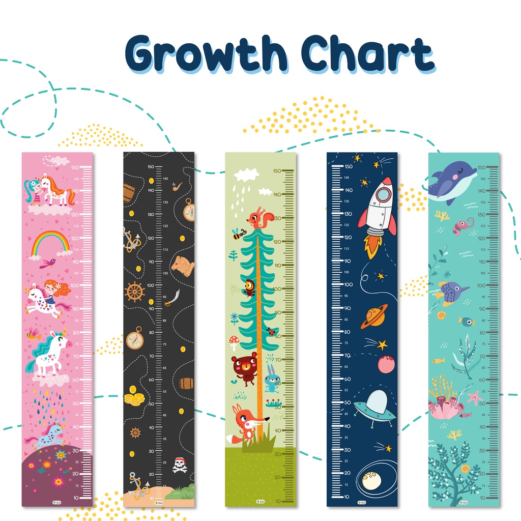 Children's Height Measuring Learning Sheet - Growth Chart - Height ...