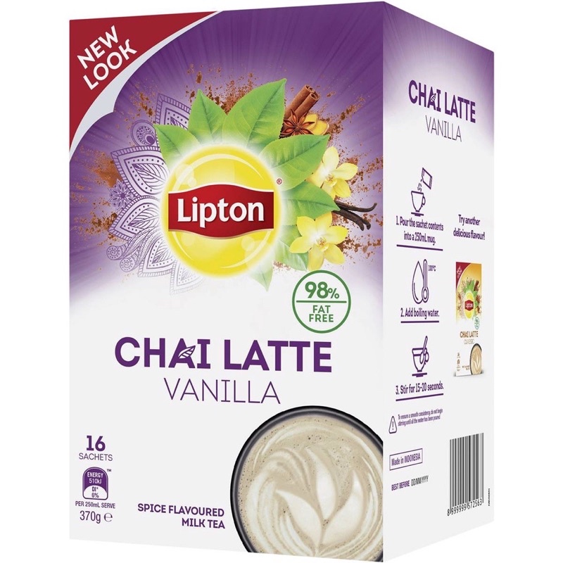 Lipton Chai Latte Classic / Vanilla, 16 Sachets | Shopee Singapore