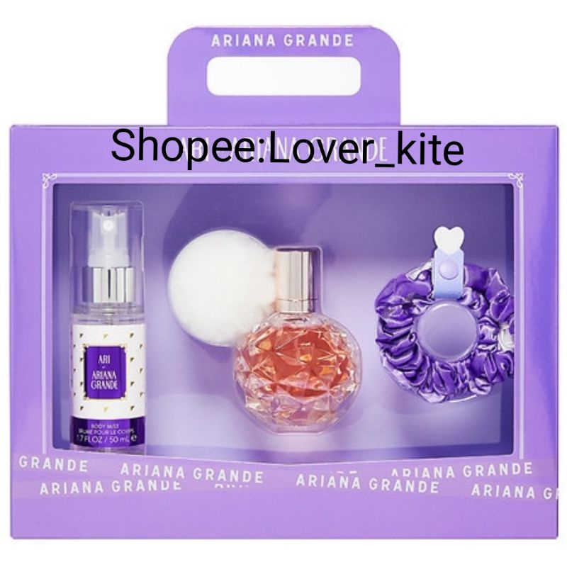 Ariana Grande Ari Perfume Gift Set Hair scrunchies Body Mist | Shopee ...