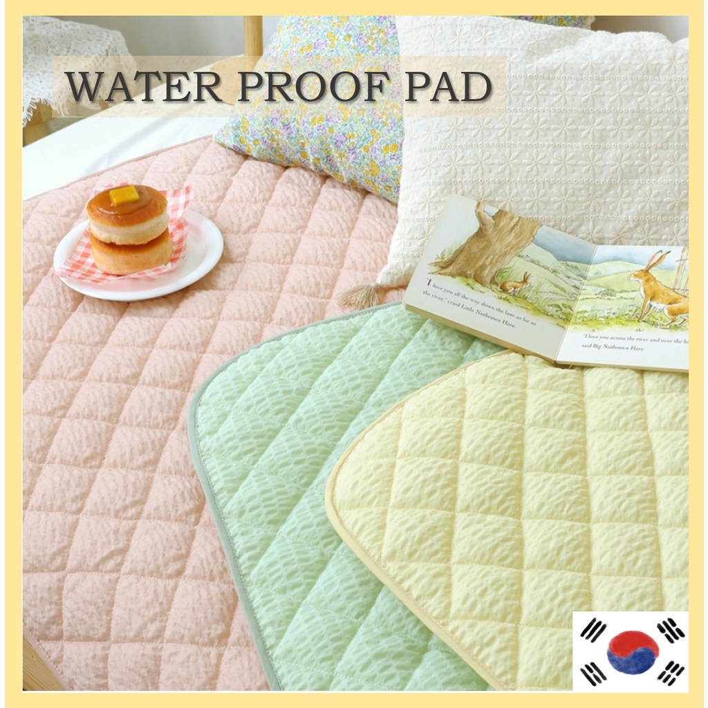 [PRIELLE] Waterproof Pad Baby Infant Kids Seersucker Quilted (2 sizes ...