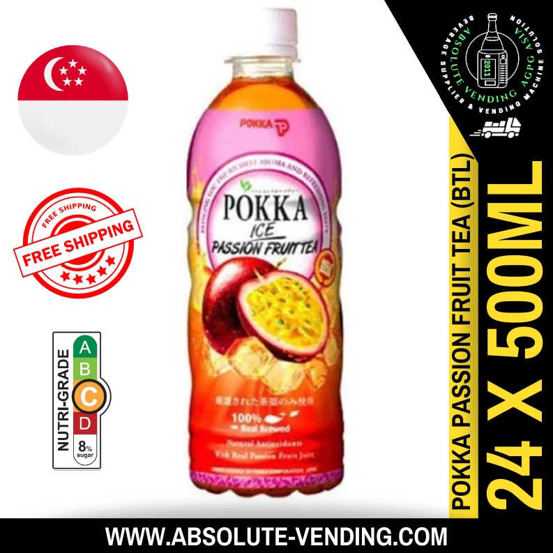 POKKA Passionfruit Tea 500ML X 24 (BOTTLE) | Shopee Singapore
