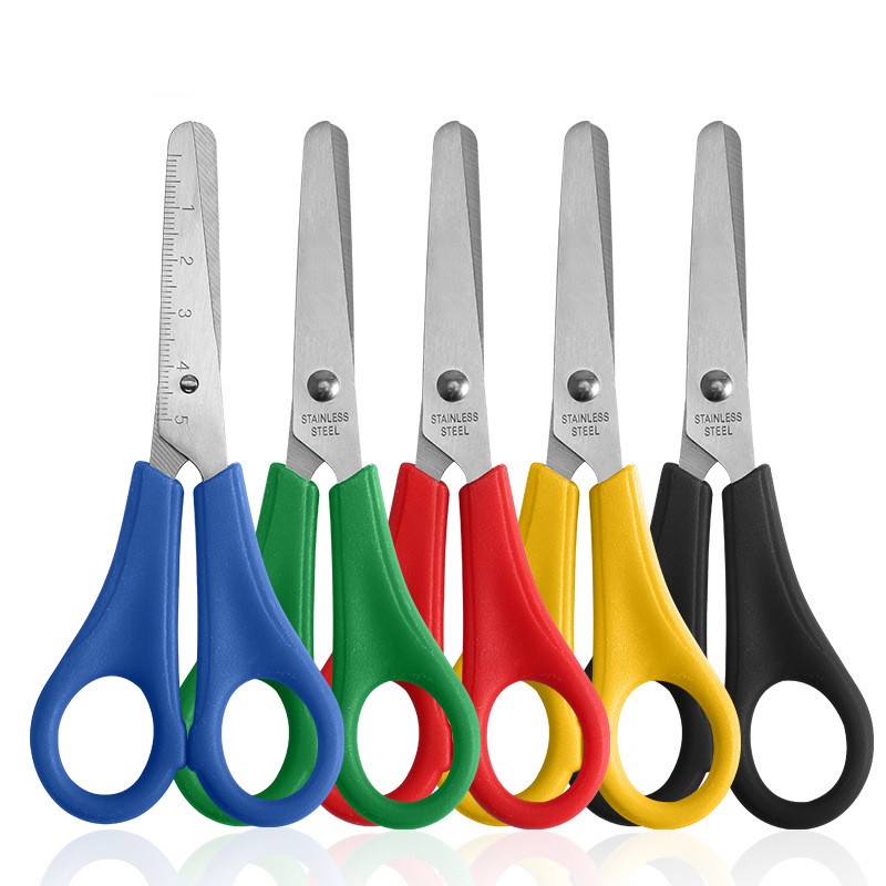 【JY】Safety scissors, Scale ruler stainless steel scissors, hand tools ...