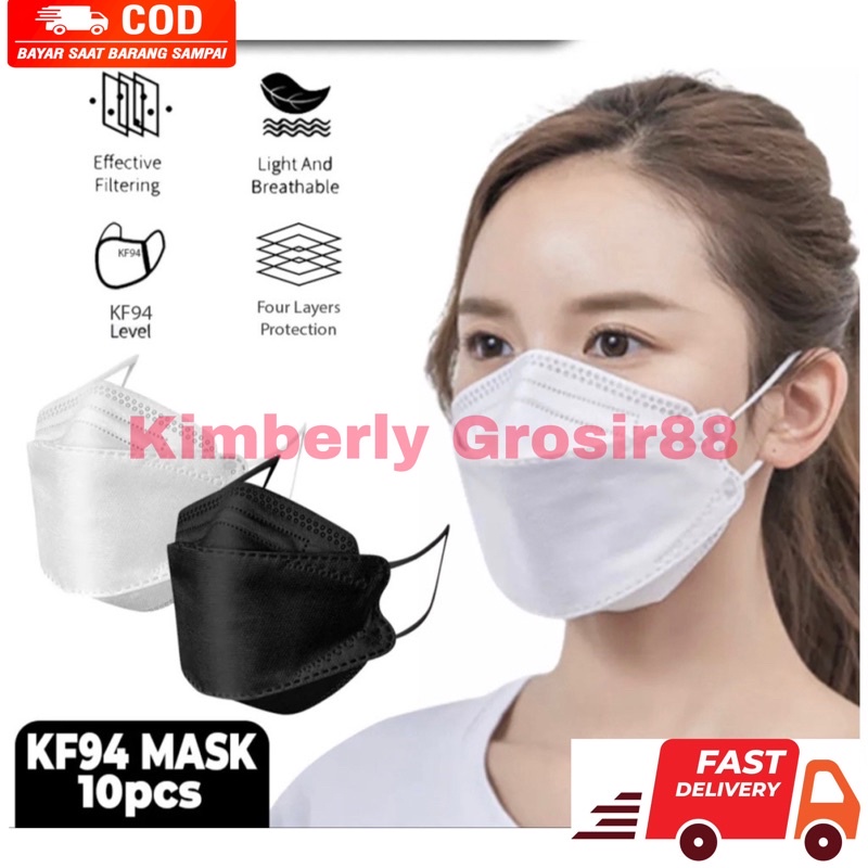 KF Mask KF94 WHITE/BLACK VIRAL DUCKBILL KF94 ORIGINAL | Shopee Singapore