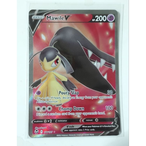 Pokemon mawile v full art silver tempest card | Shopee Singapore
