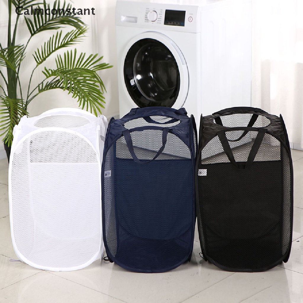 Ca> Mesh Pop Up Dirty Laundry Basket Hamper Foldable Laundry Basket ...