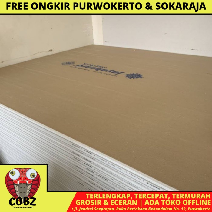 9 MM X 120 CM X 240 CM / JAYABOARD GYPSUM GYPSUM BOARD CEILING ...