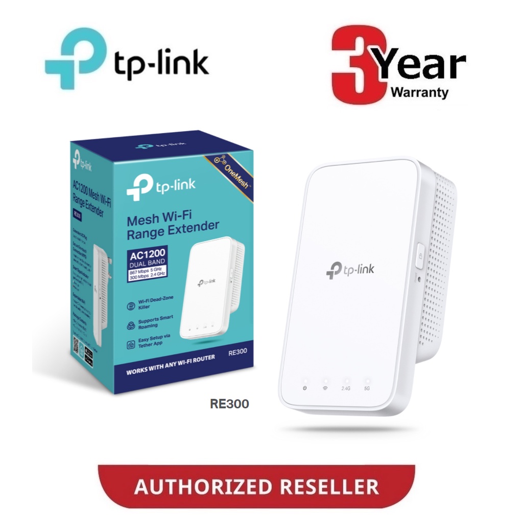 TP-LINK RE300 (TL-RE300) AC1200 Mesh Wi-Fi Range Extender | Shopee Singapore