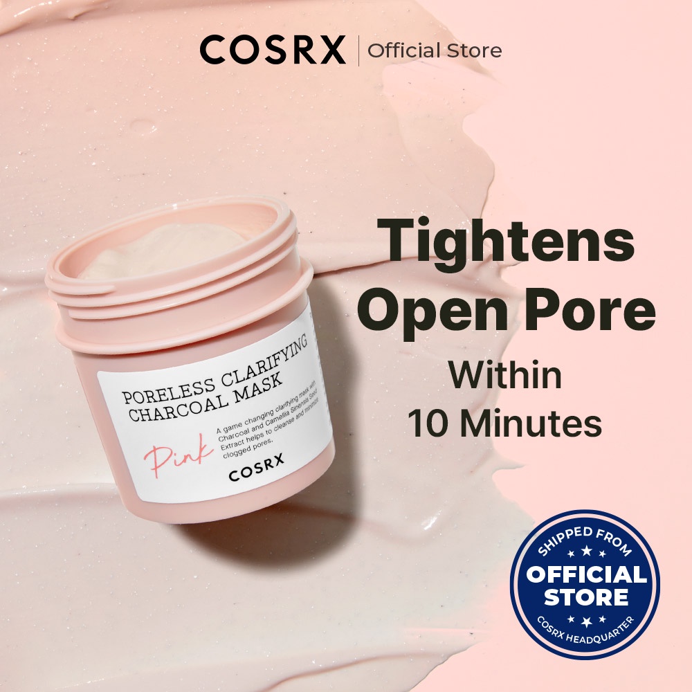 [COSRX] Poreless Clarifying Charcoal Mask Pink 110g, Purifying, skin ...