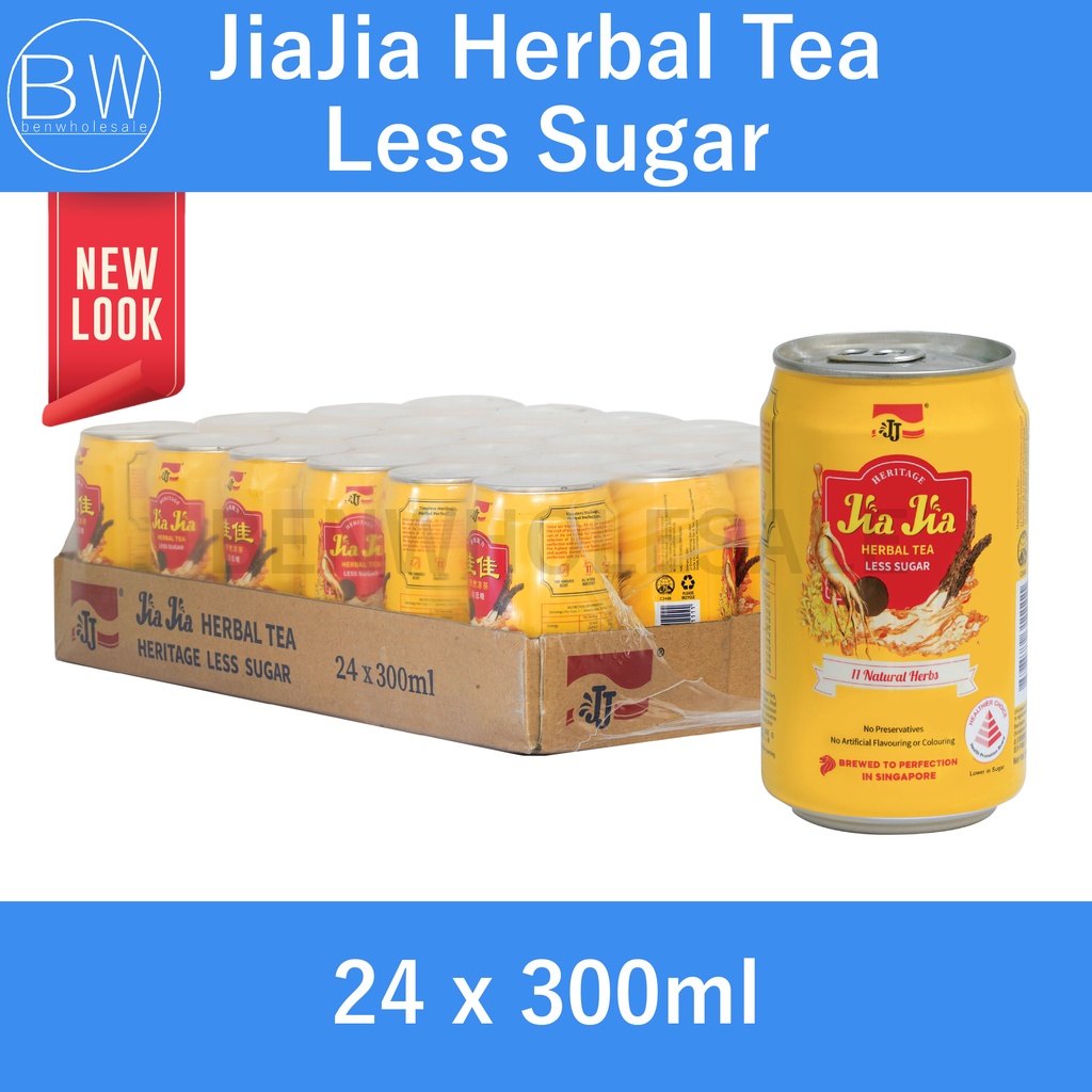 JJ Jia Jia Herbal Tea Jiajia (Heritage / Less Sugar / Zero Sugar) (24 x ...
