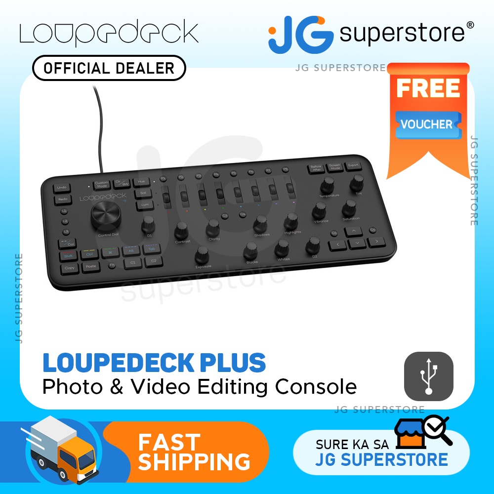 Loupedeck Plus Ergonomic Photo and Video USB Editing Console LD+ for ...