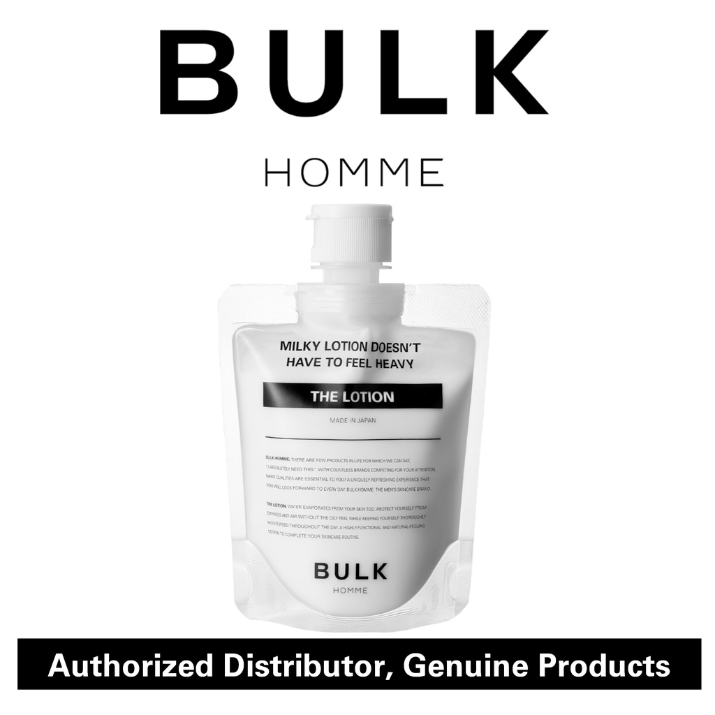 BULK HOMME THE LOTION | Men's moisturizer creme 100g | MADE IN JAPAN ...