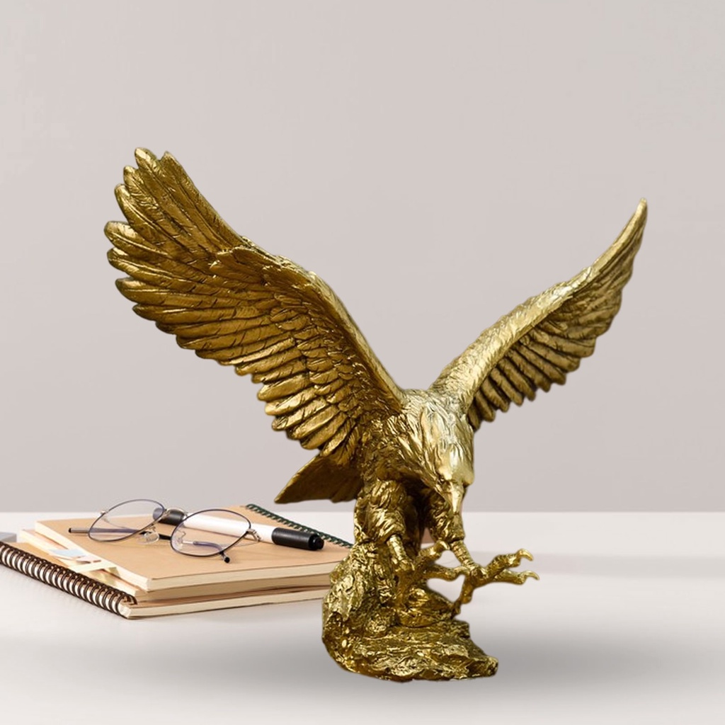 [Dolity2] Modern Eagle Sculpture Collectible Statue for Wedding ...