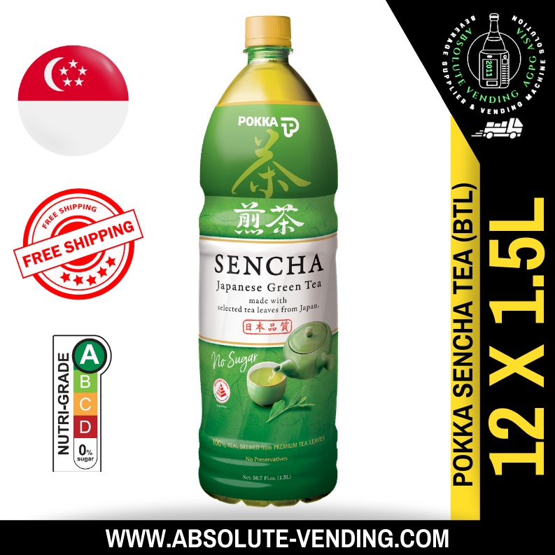 POKKA Sencha Green Tea 1.5L X 12 (BOTTLE) | Shopee Singapore