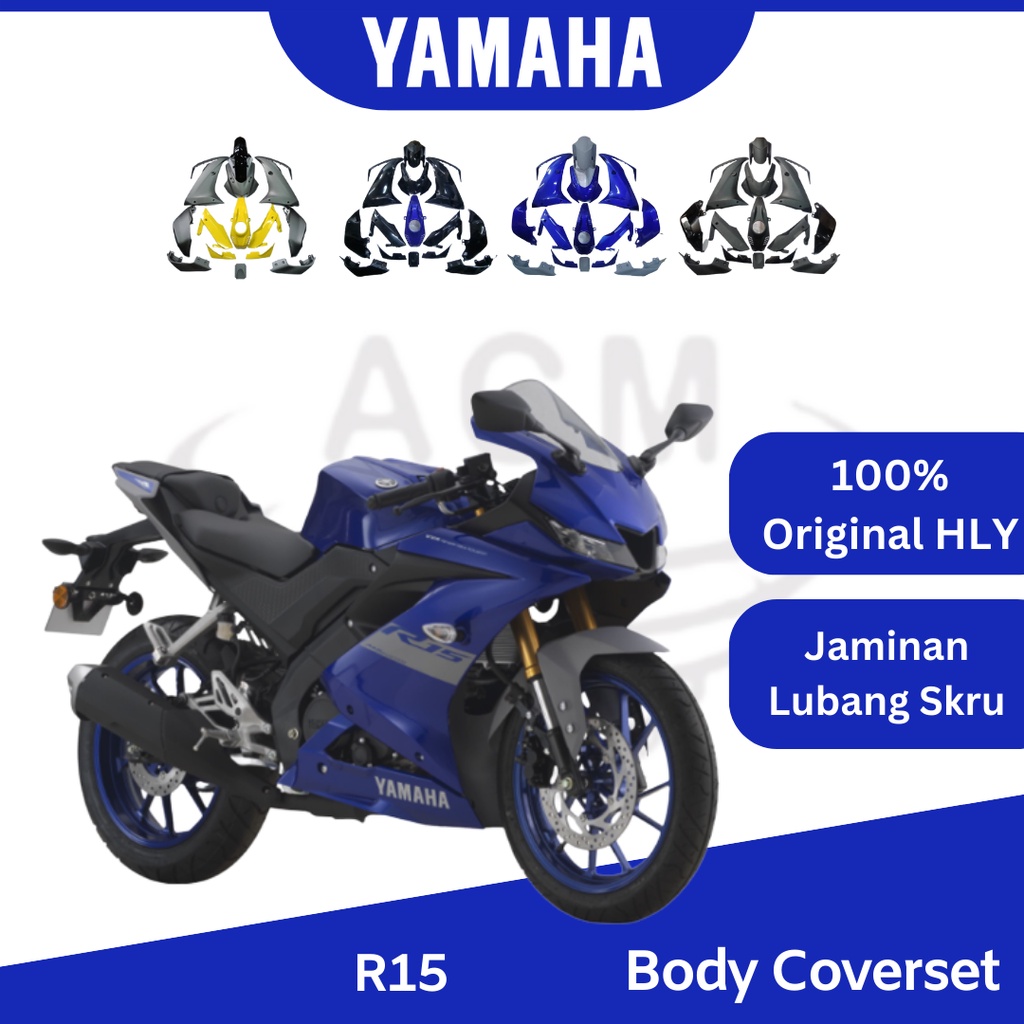 YAMAHA R15 HLY Body Cover Set Coverset Body Kit Color Parts Part R15 ...