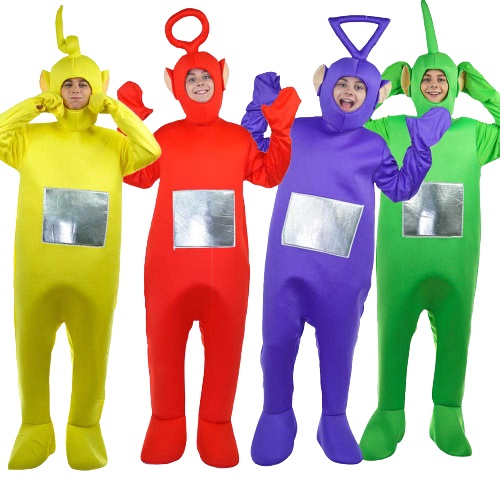 Set Of 4 Characters From Cartoon Teletubbies Mascot 7C15 7C16 7C17 7C18 ...