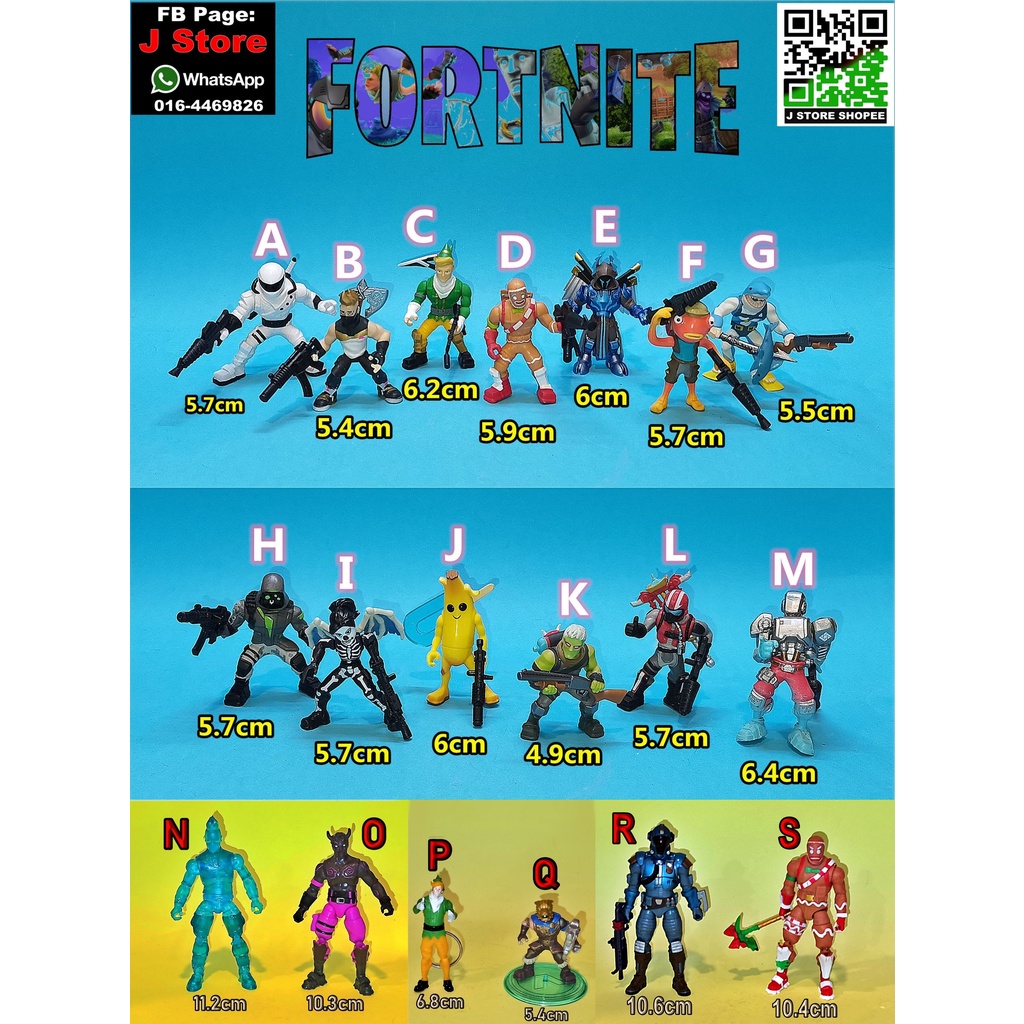 Fortnite Toys Battle Royale Collection Mini Action Figures ( J Store ...