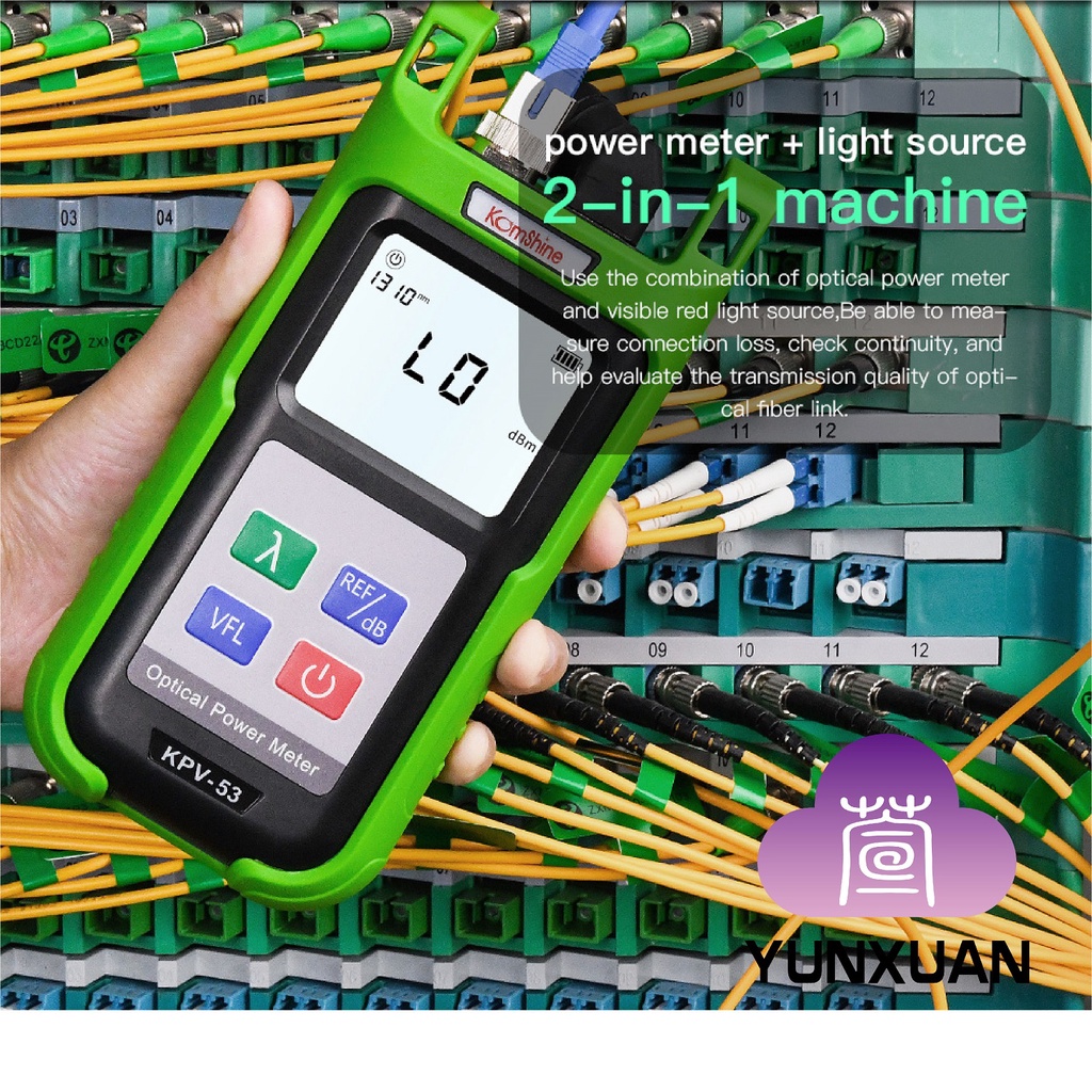 2-in-1 Power Meter & Light Source Machine High Precision KPV-53 Fiber ...