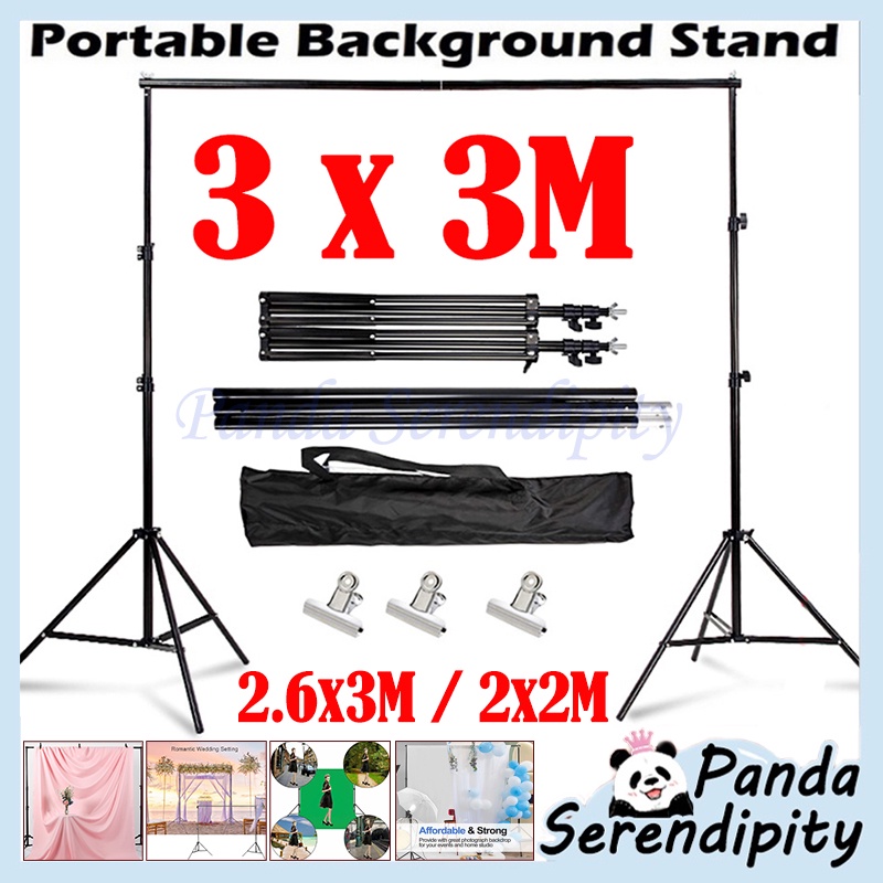 3x3M Background Stand Photo Studio Backdrop Stand Support for Photo ...