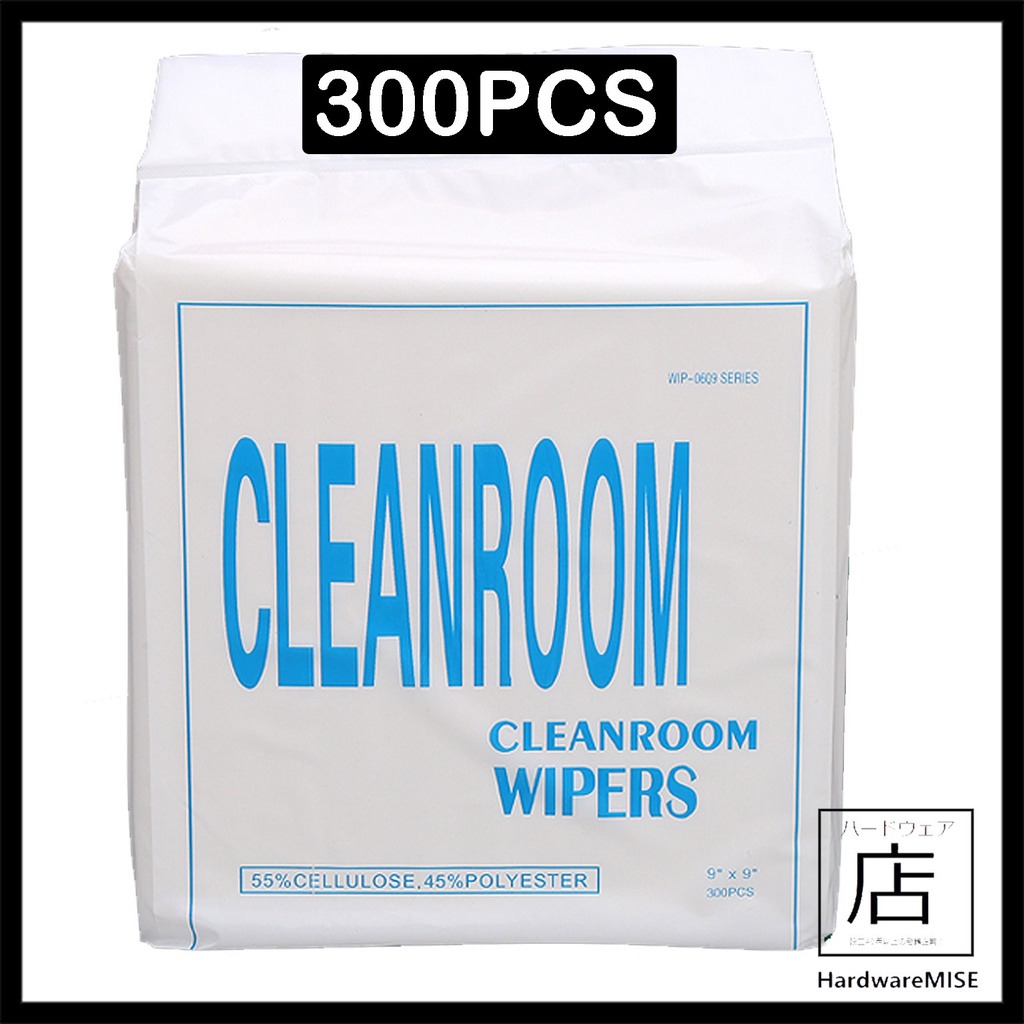 Cleanroom Wipers 300pcs 9” x 9” 0609 6"x6" 0606 4" Cellulose Polyester ...
