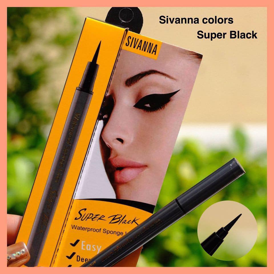 Sivanna Colors Super Black EP030 liquid eyeliner - domestic Thailand bk ...