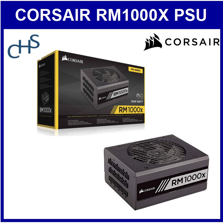 Cosair RMx Series™ RM1000x CS-CP-9020201-UK — 1000 Watt 80 PLUS® Gold Certified Fully Modular ...