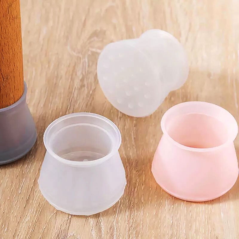 Stretchable Silicone Chair Table Leg Cover Furniture Foot Protective ...