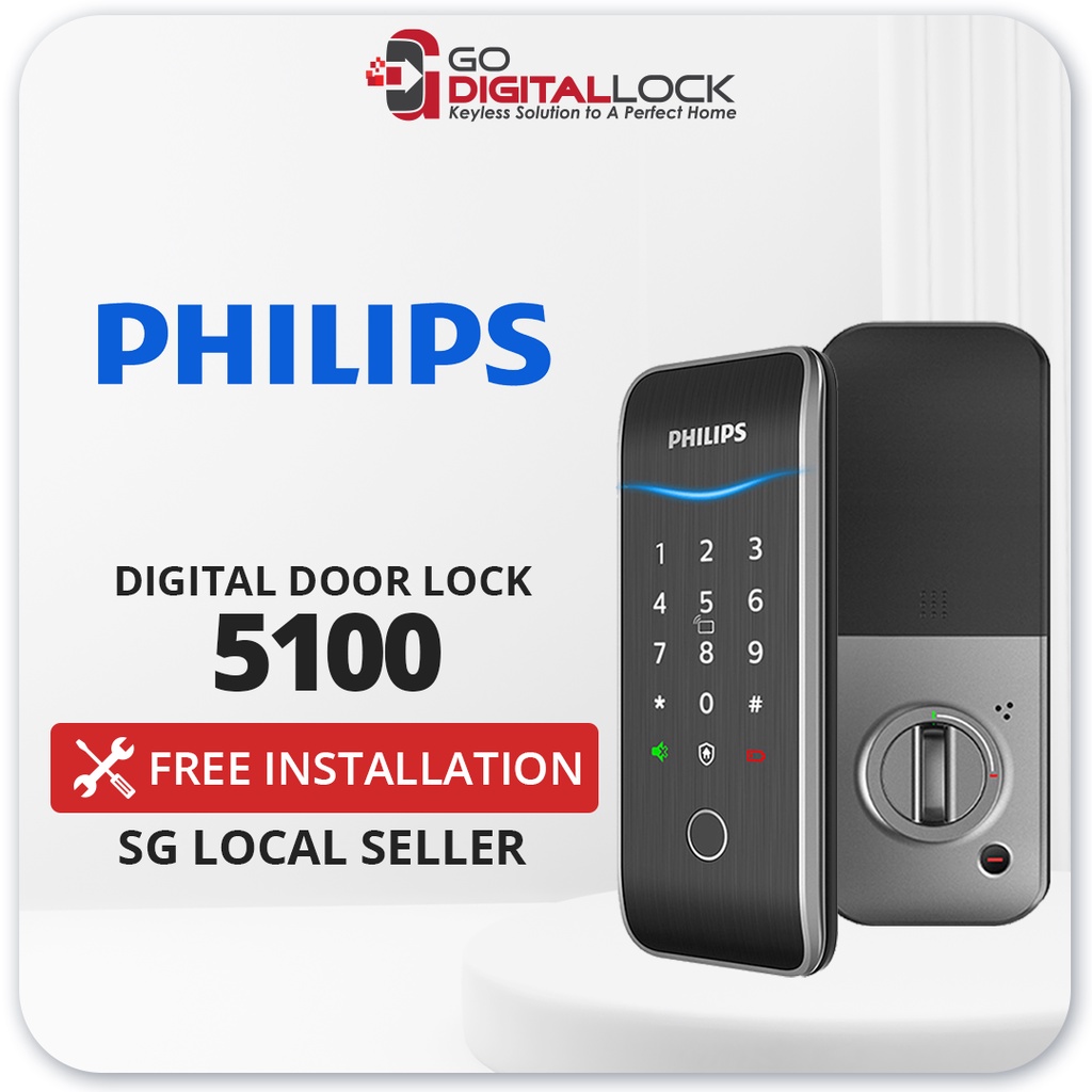 Philips Easykey 5100 Digital Door Lock | Shopee Singapore