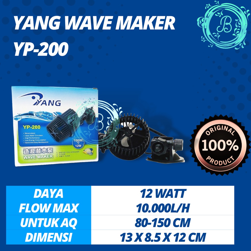 MESIN Yang YP 200 Aquarium Wave Maker Aquarium Wave Maker Machine ...
