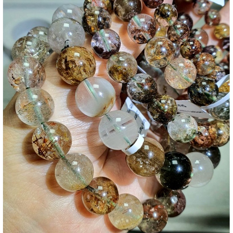 Rare Rutile Phantom Multiple Inclusions Quartz 发晶幽灵共生水晶 | Shopee Singapore