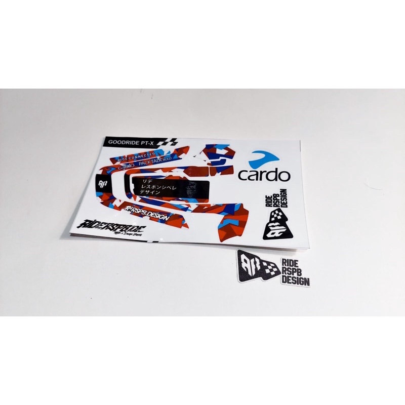 GOODRIDE PT X - Garskin Intercom Cardo Packtalk bold Decal Sticker ...