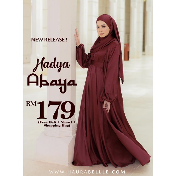 HADYA ABAYA BY HAURABELLE | Shopee Singapore
