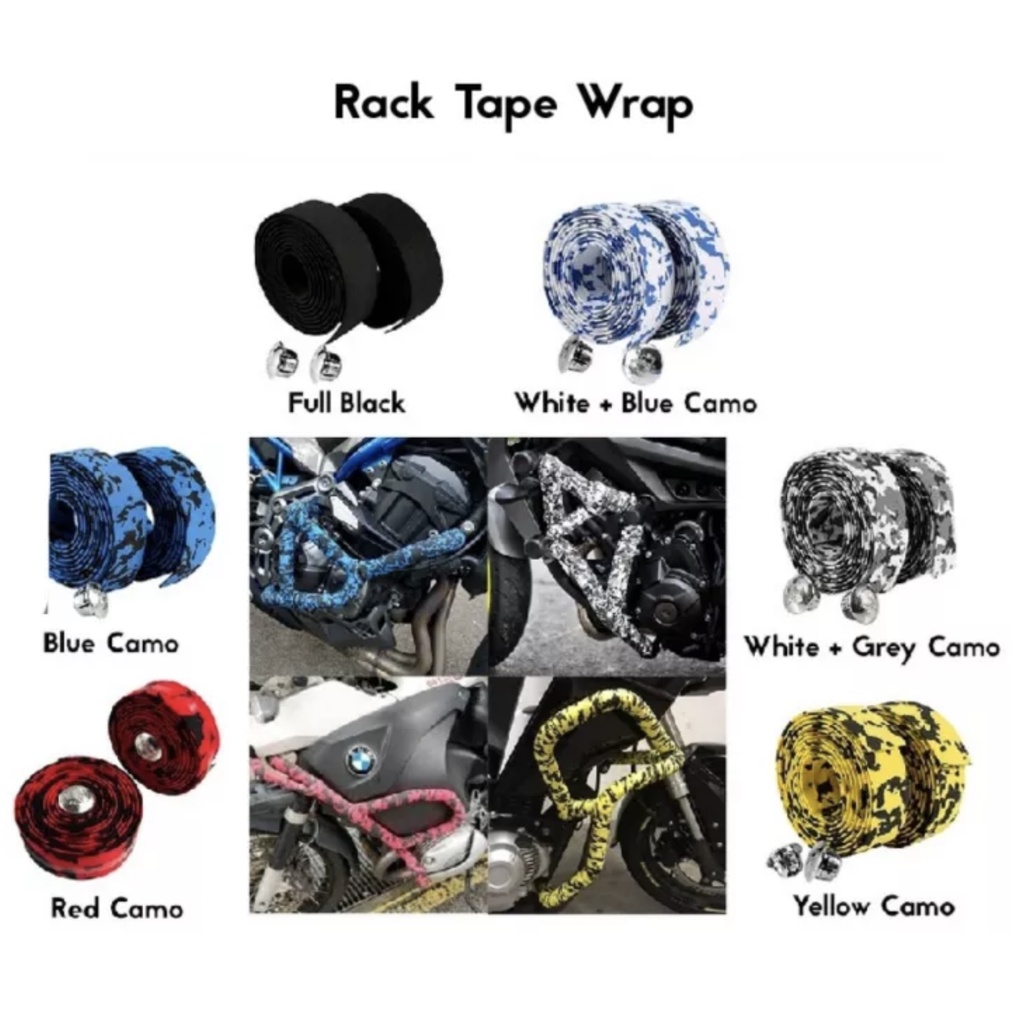 Crash Bar Tape Handle Bar Wrap for Motorbike, Motorcycle, Bicycle ...