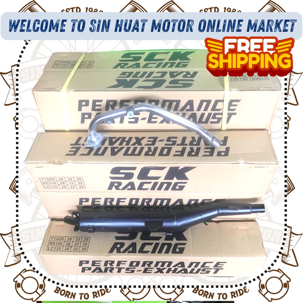 RS150/ RSX150 RSX 150 SCK RACING STANDARD CUTTING REPLICA EXHAUST EKZOS ...