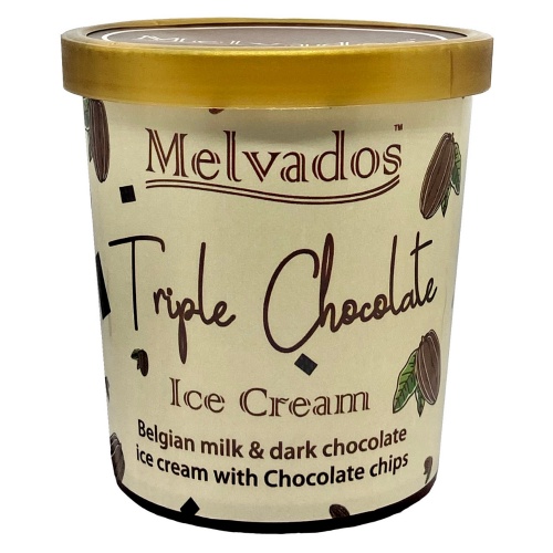 Melvados - Triple Chocolate Ice Cream 470ml (Halal) | Shopee Singapore