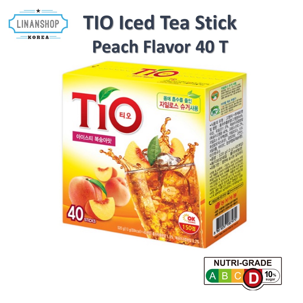 KOREA [TIO] Iced Tea Peach Flavor (13 g x 40 T) | Shopee Singapore