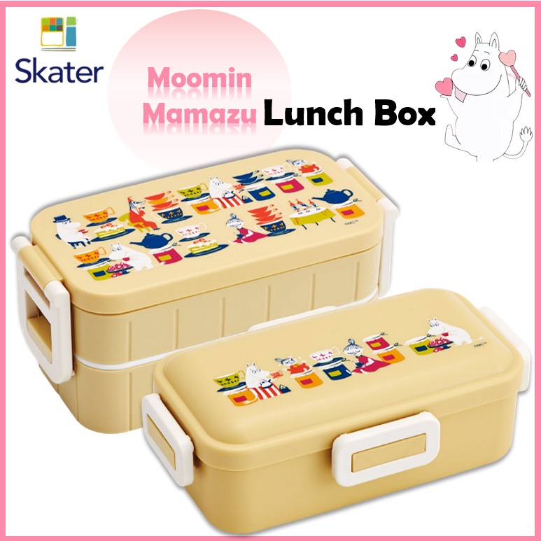 [SKATER] Moomin Mamazu Lunch Box (Bento) 1-Tier 530ml PFLB6AG / 2-Tier 600ml YZW3AG | Shopee ...