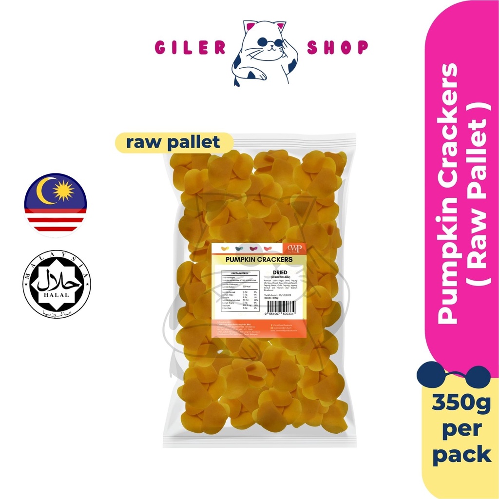 Keropok Labu Pumpkin Crackers Raw Pallet (Homemade) Snackiss (350g ...