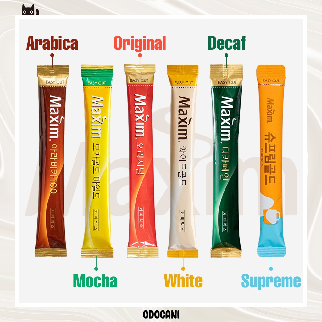 [10 Sticks] Maxim Coffee & KANU Coffee Korean Instant Coffee Mix ...
