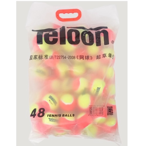 Teloon Tennis Ball Stage 2 Orange Half Kids Junior ITF Approved / 12 ...