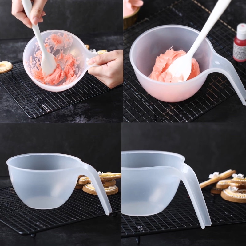 Lightweight Plastic Pourable Mixing Bowls with Handle Batter Bow调色碗 ...