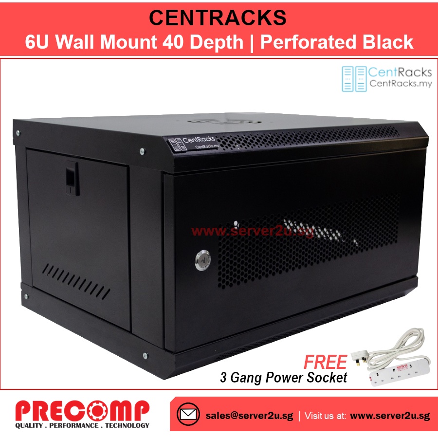 CentRacks 6U (40cm x 30cm x 53cm) Wall Mount Server Rack | Shopee Singapore