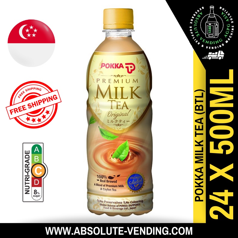 POKKA Premium Milk Tea 500ML X 24 (BOTTLE) | Shopee Singapore