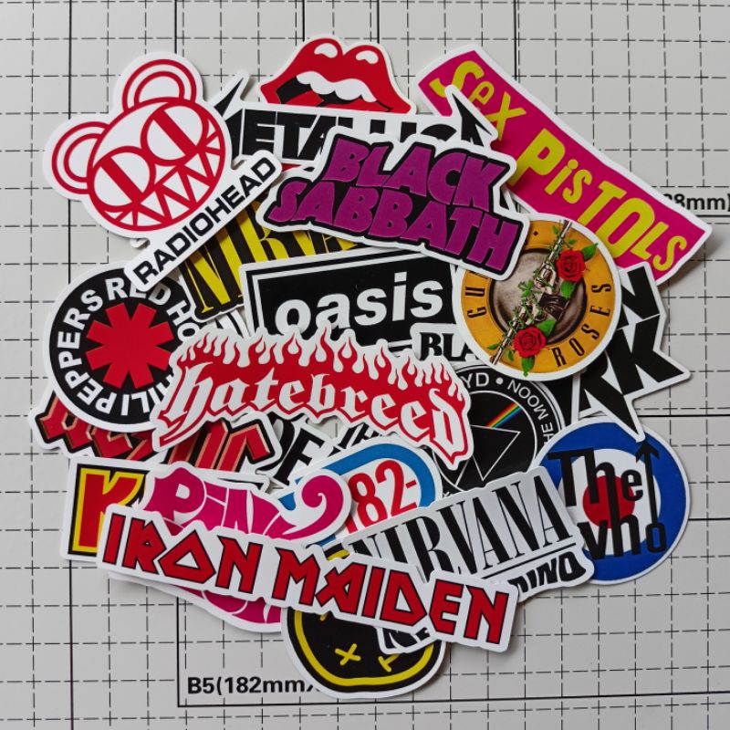 Sticker Pack Band Logo by Gigglestickers | Shopee Singapore