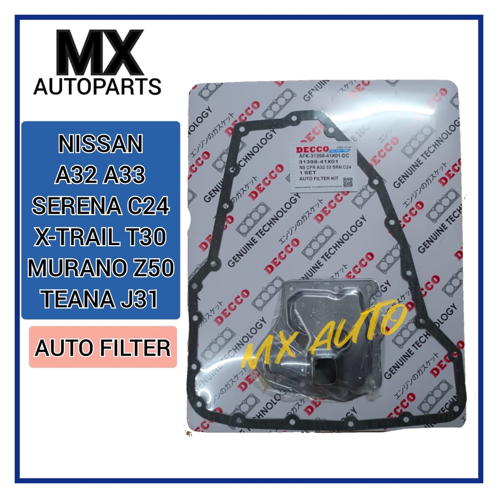 NISSAN CEFIRO A32,SERENA C24, MURANO Z50 J31 X-TRAIL T30, A33 AUTO TRANSMISSION FILTER KIT SET ...
